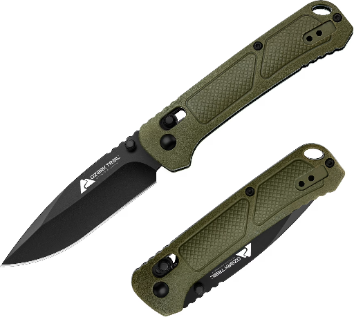 Ozark Trail 7.5 inch Slide Lock Folder Folding Knife with 3.3 inch D2 ...