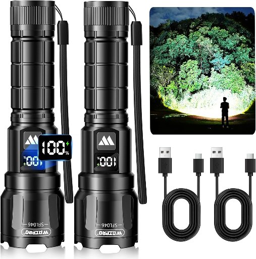 58% off WdtPro Rechargeable Flashlights 2-Pack