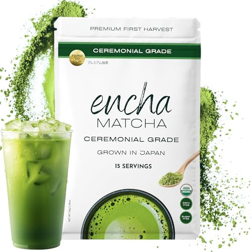 Encha Organic Ceremonial Grade Matcha Powder - $19.98