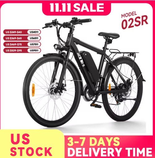 19% off URLIFE E20 Electric Bike 1000W 48V 13Ah 20MPH 20''X3" Fat Tire