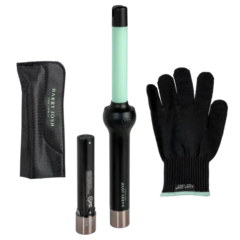 91% off Harry Josh Pro Cordless Ceramic 1" Curling Wand w/ 2x Batteries
