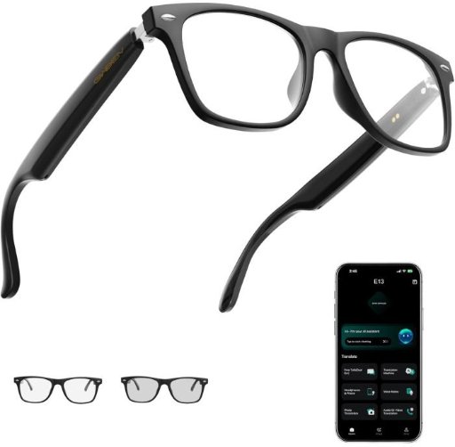 75% off OhO Smart Glasses with Bluetooth Speaker and Blue Light Lens