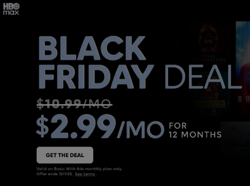 70% off 1-Year HBO Max Basic w/ Ads Add-On Channel via Hulu