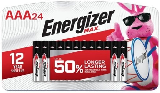 Energizer MAX AAA Alkaline Batteries 24 Pack - $9.99