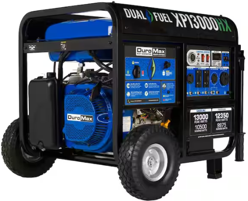 44% off DuroMax 13000/10500-Watt Dual Fuel Electric Start Portable Home ...