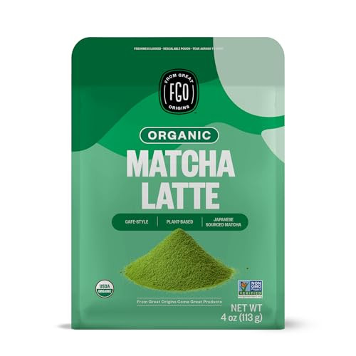 FGO Organic Matcha Latte Powder 4-ounce - $4.42
