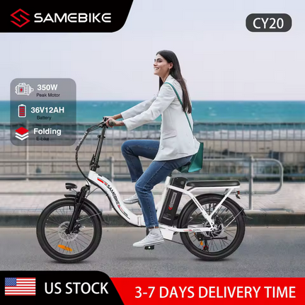 18% off SAMEBIKE CY20 Folding Electric Bicycle, Peak 560W Motor, 36V13AH Battery, 20" Full ...