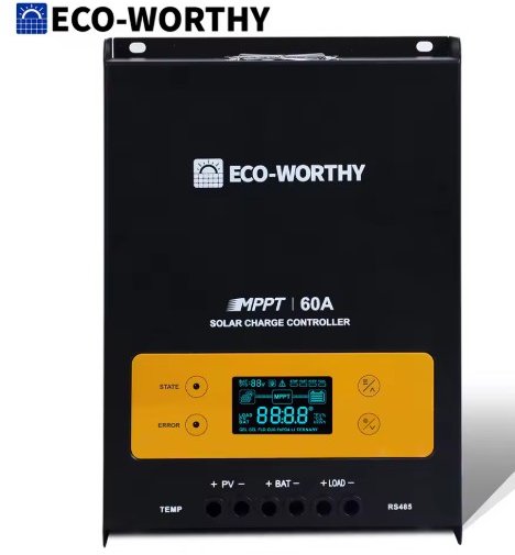 69% off ECO-WORTHY 60A MPPT Solar Charge Controller 12/24/36/48V