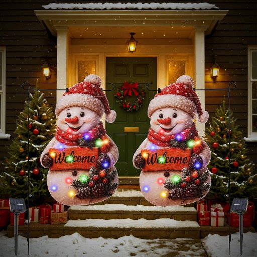 50% off PregDoc Lighted Christmas Garden Flag 2-Pack