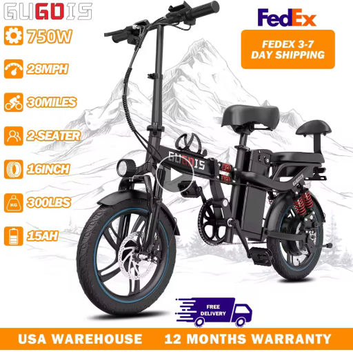 19% off Peak 750W E26 Electric Bike 48V 10.4Ah 26''X2" Standard Tire
