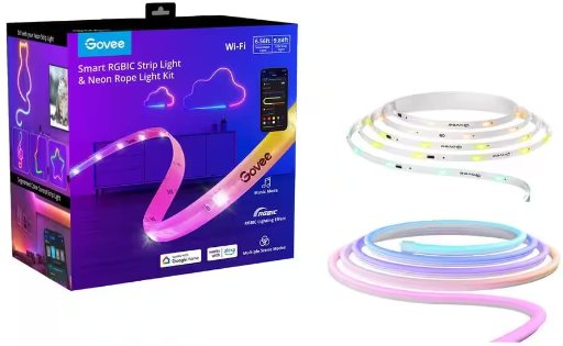 58% off Govee RGBIC Smart Curtain Lights 4.9' x 6.6' 520 Light Beads