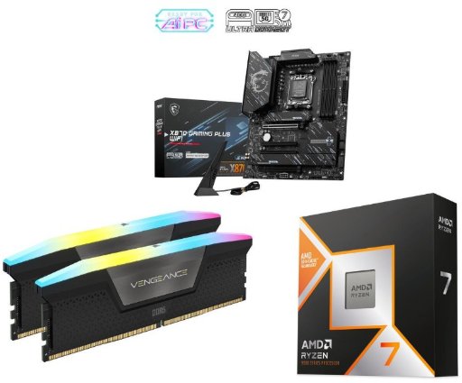 34% off MSI X870 GAMING PLUS WIFI Bundle with CORSAIR Vengeance RGB ...