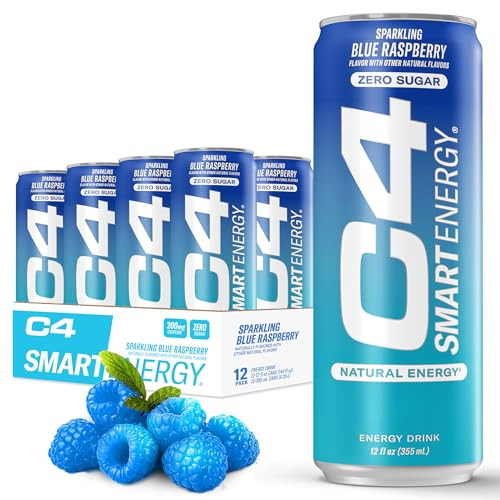33% off Cellucor C4 Smart Energy Drink Blue Raspberry (12oz Pack of 12)