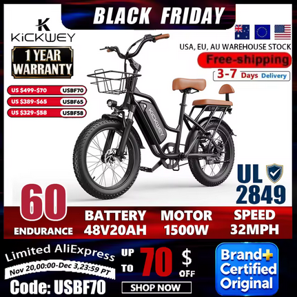 18% off Cybervelo EK2 26" Electric E Bike 7-Speed 1000 Peak