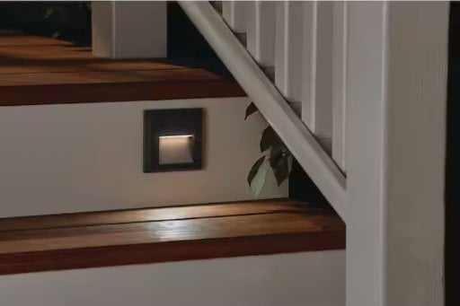 Hampton Bay 32 Lumen Black Integrated LED Outdoor Landscape Path Light ...