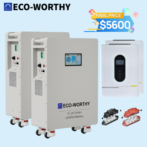 3% off ECO-WORTHY Home Backup Power 2*48V 314Ah Battery + 2*12kW Off ...