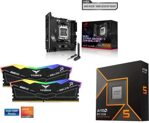 4% off AMD Ryzen 5 9600X + ASUS ROG Strix B650E-I WiFi + 16GB Team ...