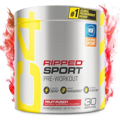 Cellucor C4 Ripped Sport Pre Workout Powder Arctic Snow Cone 30 ...